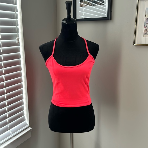 Victoria's Secret | Tops | Victorias Secret Cropped Neon Pinkorange Top ...